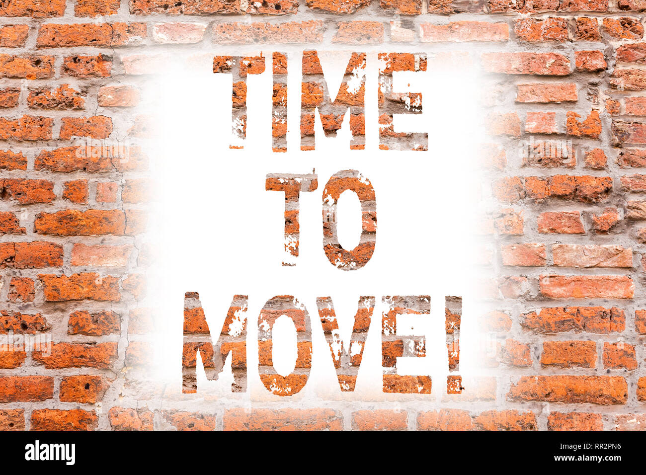 Text sign showing Time To Move. Conceptual photo Best period to ...