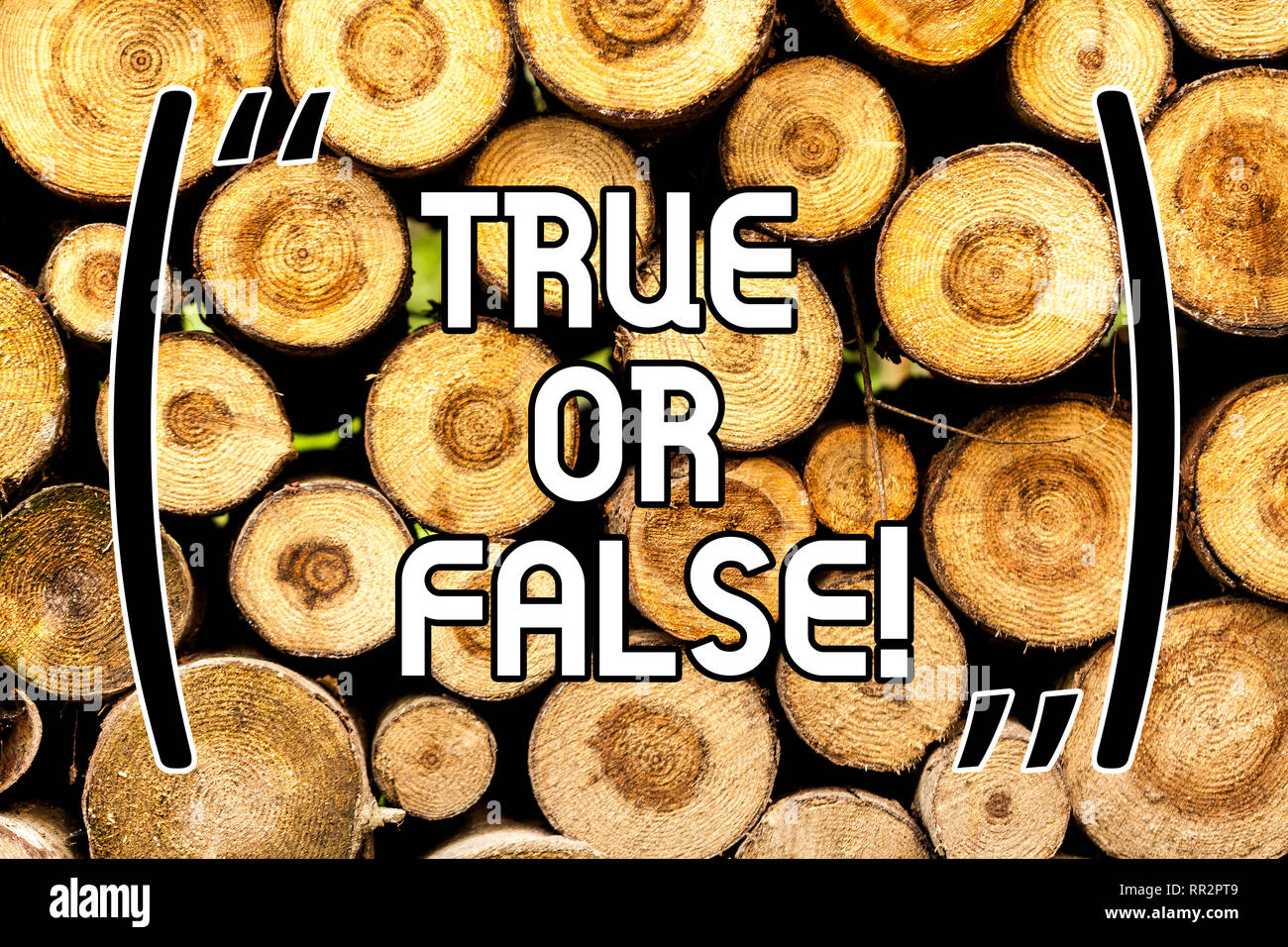 Handwriting text True Or False. Concept meaning Decide between a fact ...