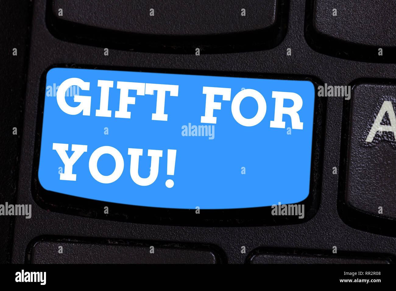 Handwriting text writing Gift For You. Concept meaning To receive a ...