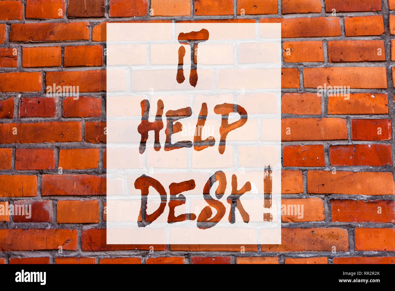 Handwriting text writing It Help Desk. Concept meaning Online support ...