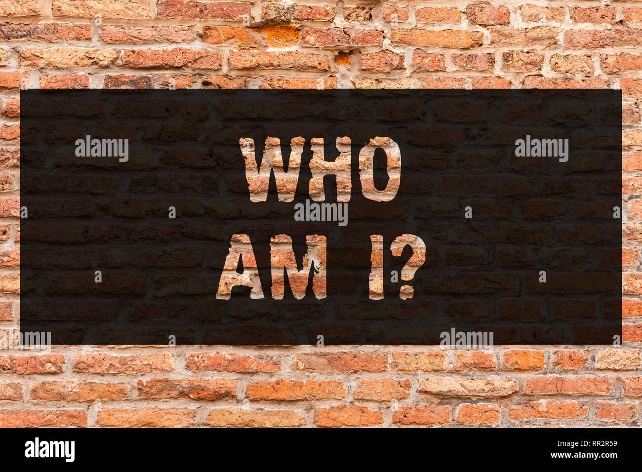 Writing note showing Who Am I. Business photo showcasing Introduce ...