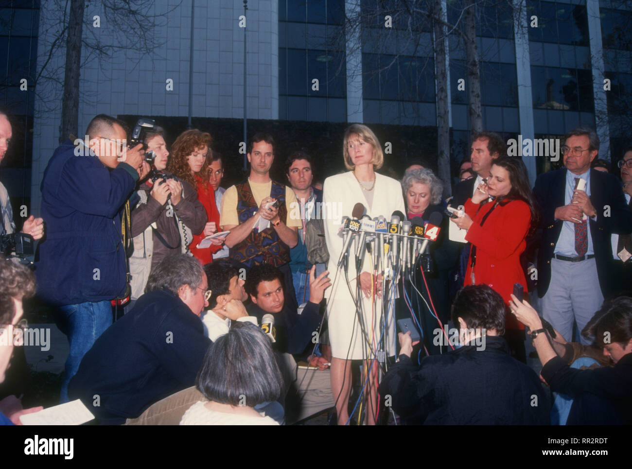 VAN NUYS, CA - JANUARY 28: Lyle Menendez's defense attorney Jill ...