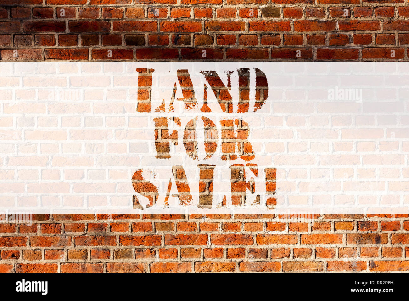 Handwriting text writing Land For Sale. Concept meaning Real Estate Lot ...