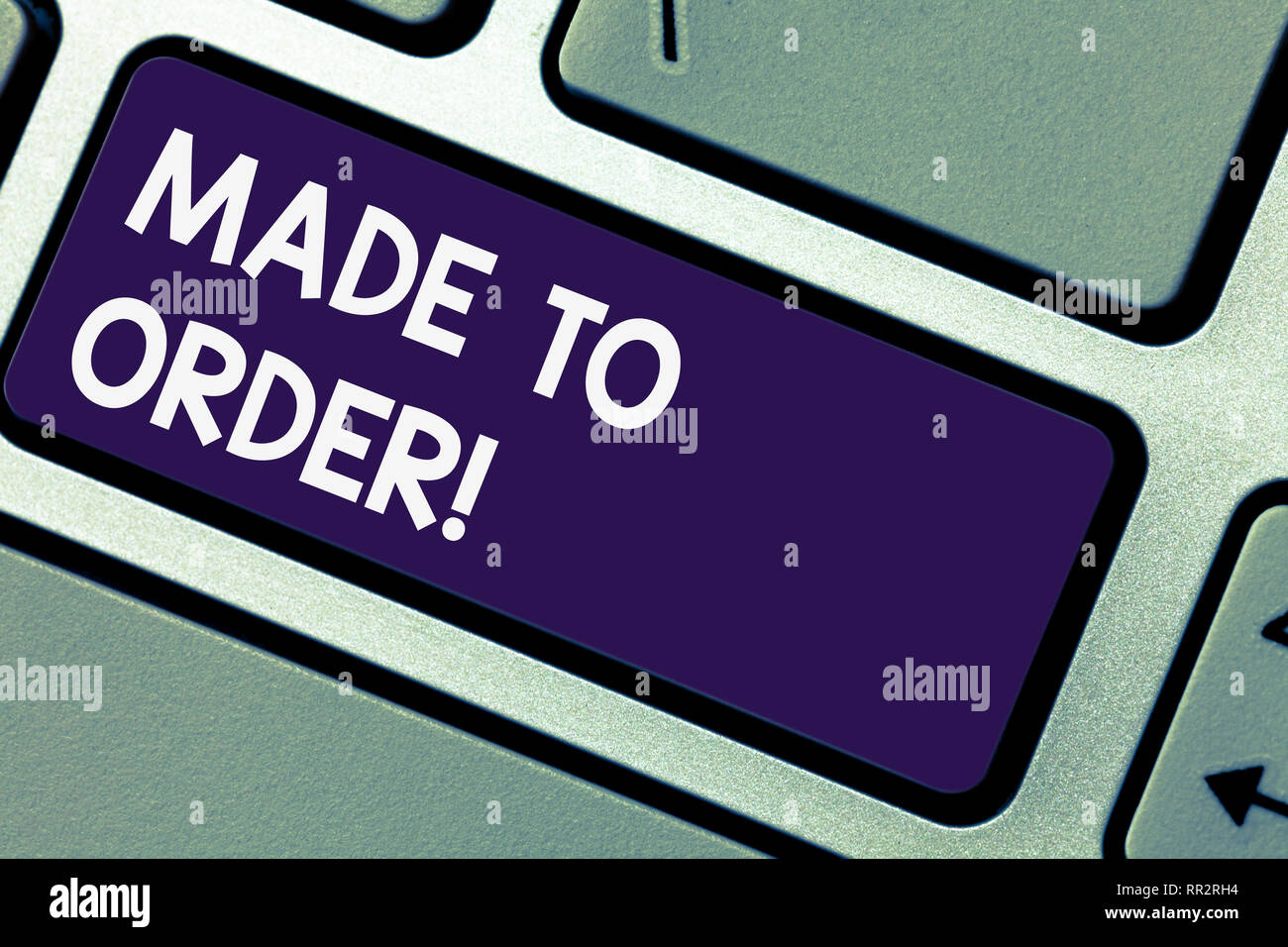 Writing note showingMade To Order. Business photo showcasing Something ...