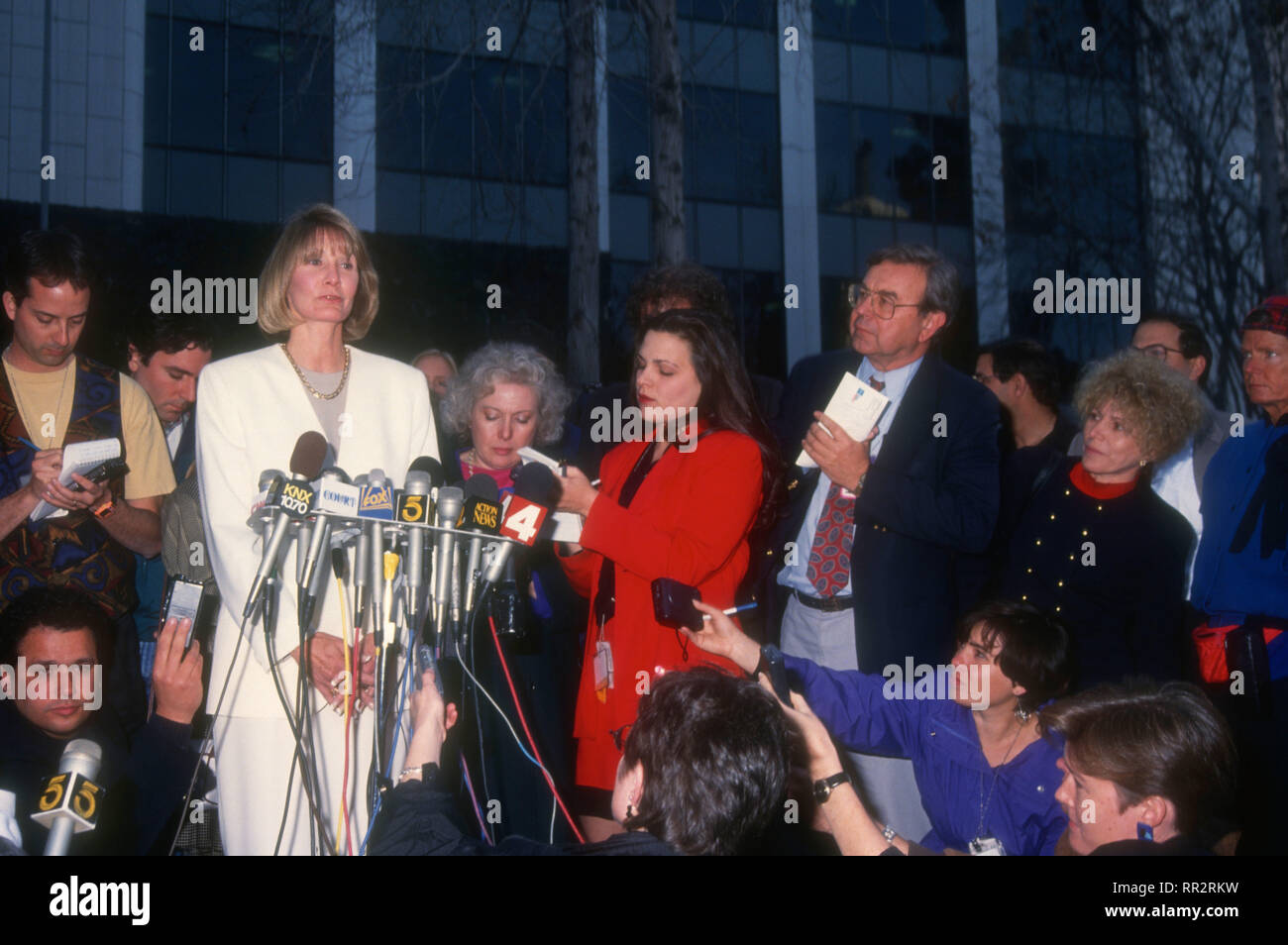VAN NUYS, CA - JANUARY 28: Lyle Menendez's defense attorney Jill ...