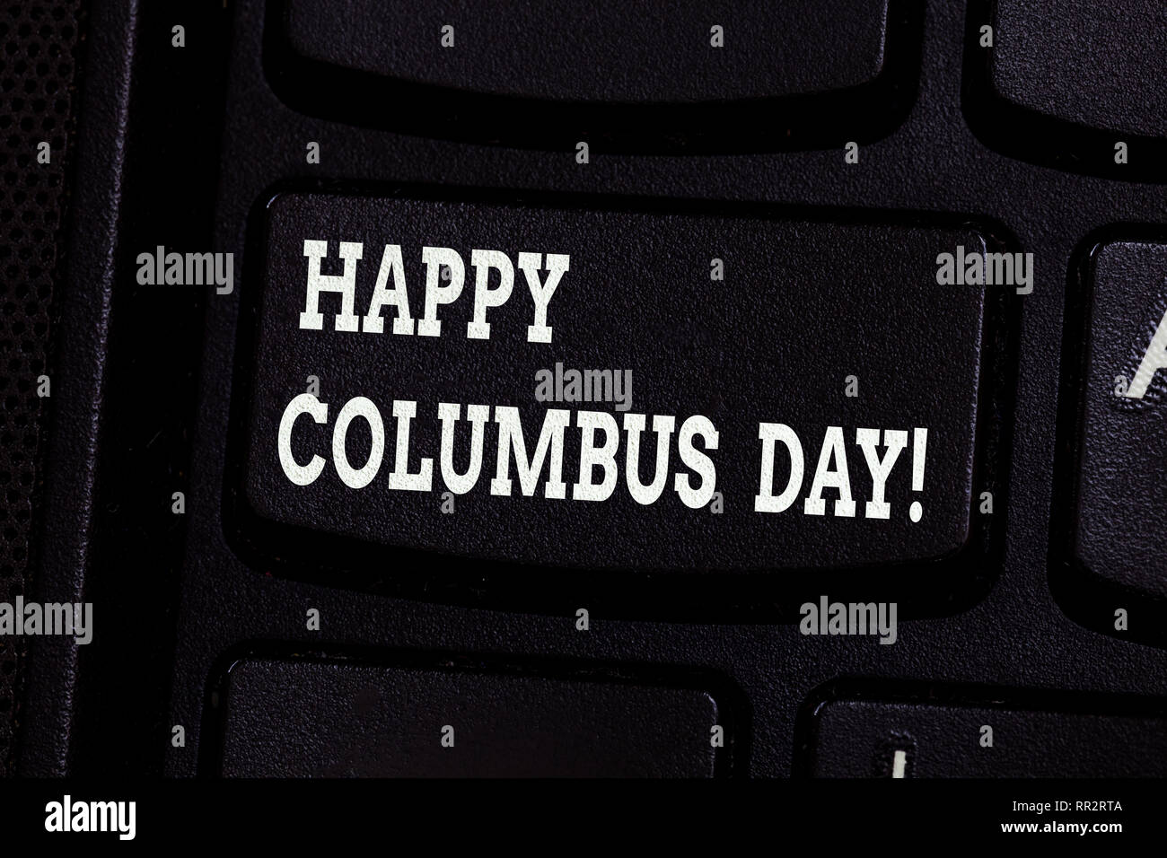 Handwriting text writing Happy Columbus Day. Concept meaning holiday ...