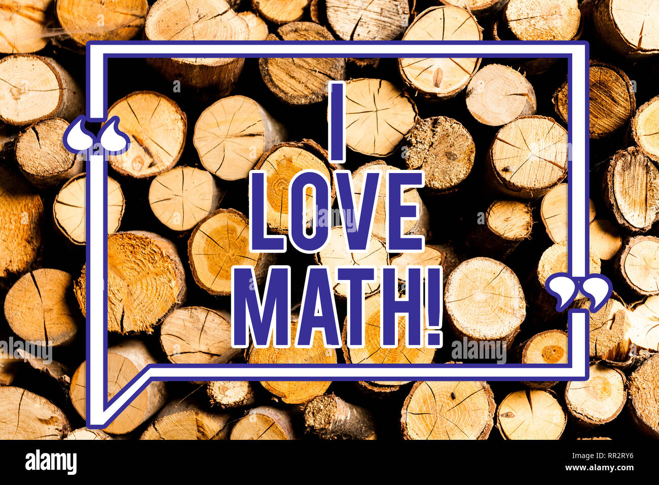 Text sign showing I Love Math. Conceptual photo To like a lot doing ...