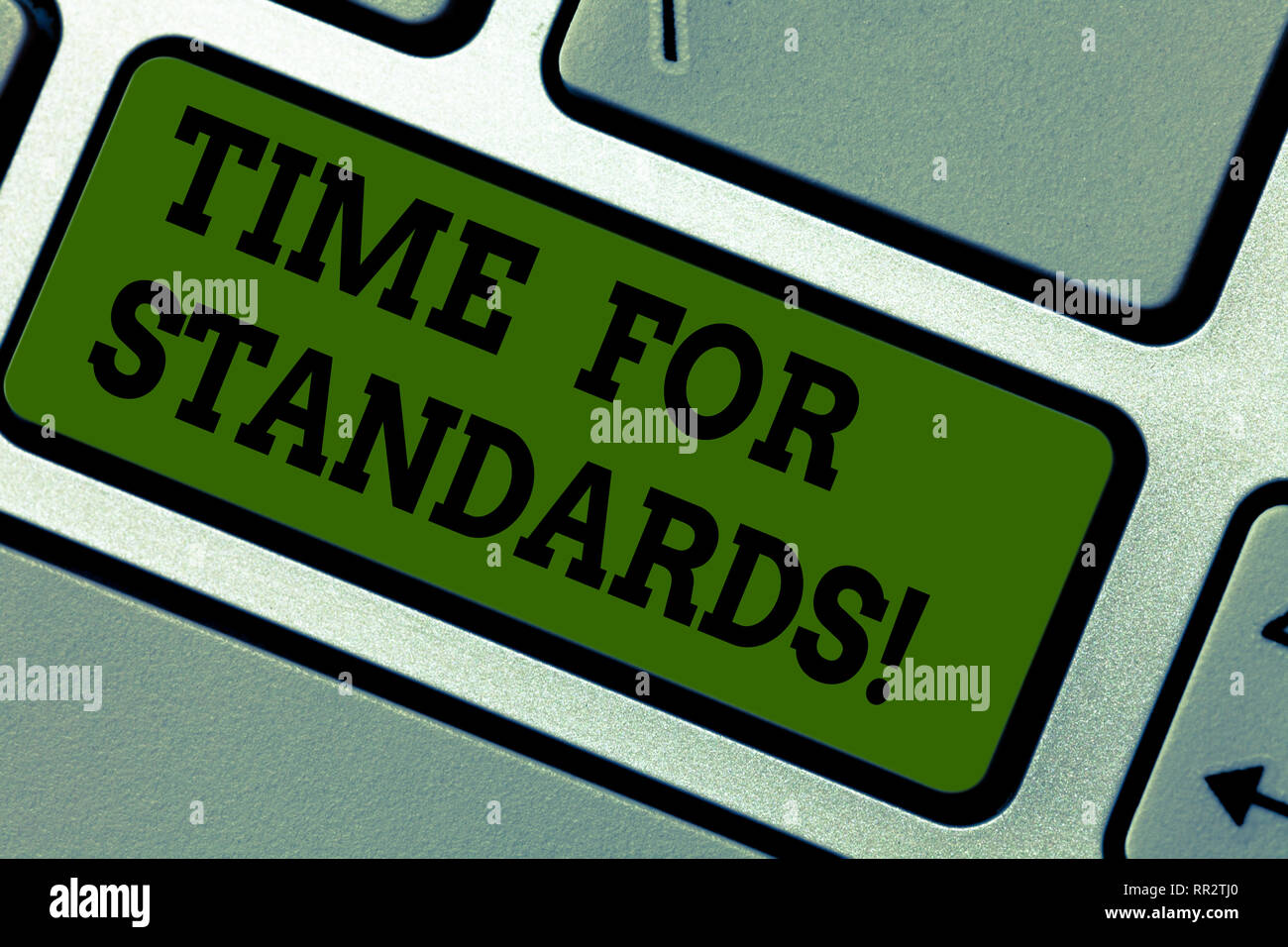 Text sign showing Time For Standards. Conceptual photo specification ...