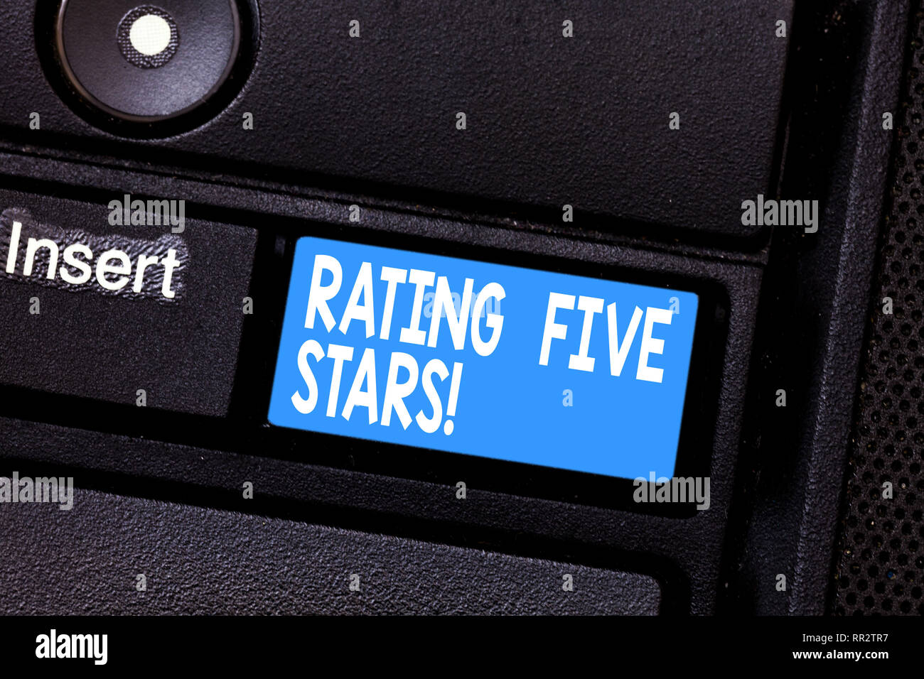 Conceptual hand writing showing Rating Five Stars. Business photo ...