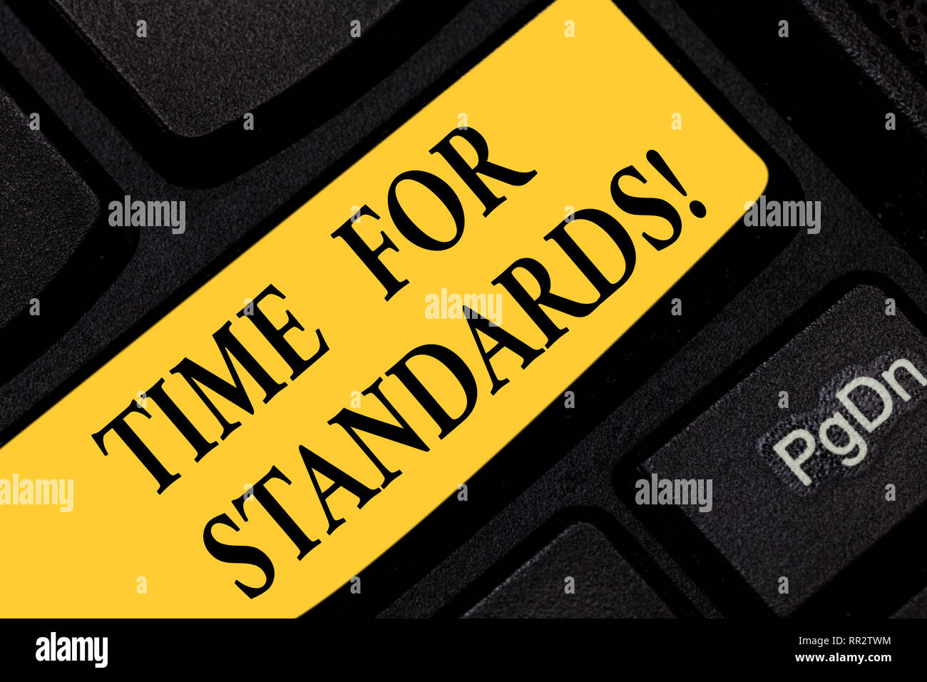 Text sign showing Time For Standards. Conceptual photo specification ...