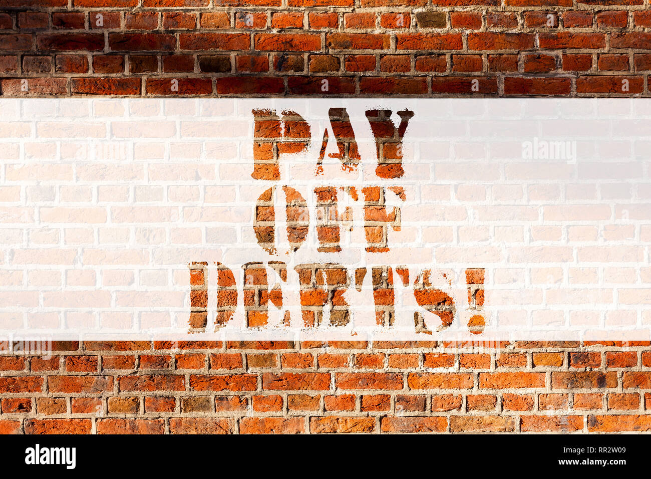 Handwriting text writing Pay Off Debts. Concept meaning Payment for ...