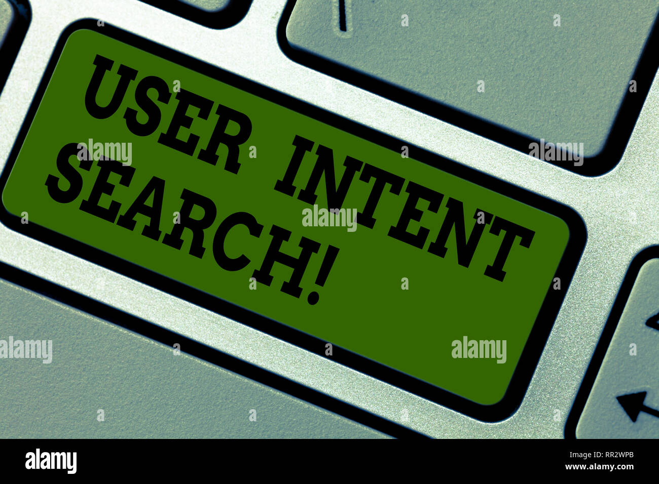 Text sign showing User Intent Search. Conceptual photo what ...