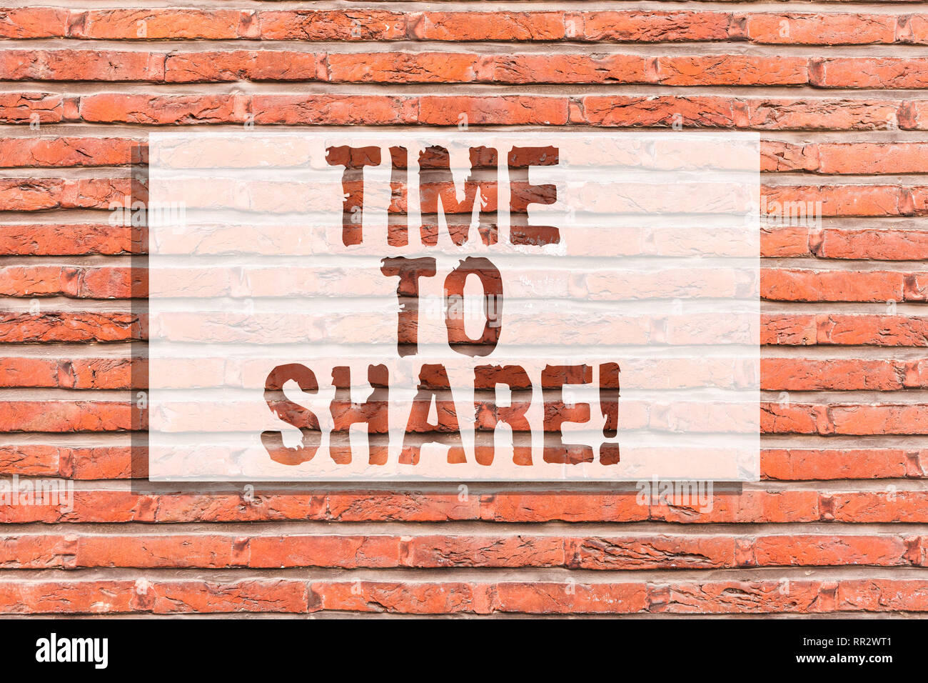 Text sign showing Time To Share. Conceptual photo Communicate with your ...