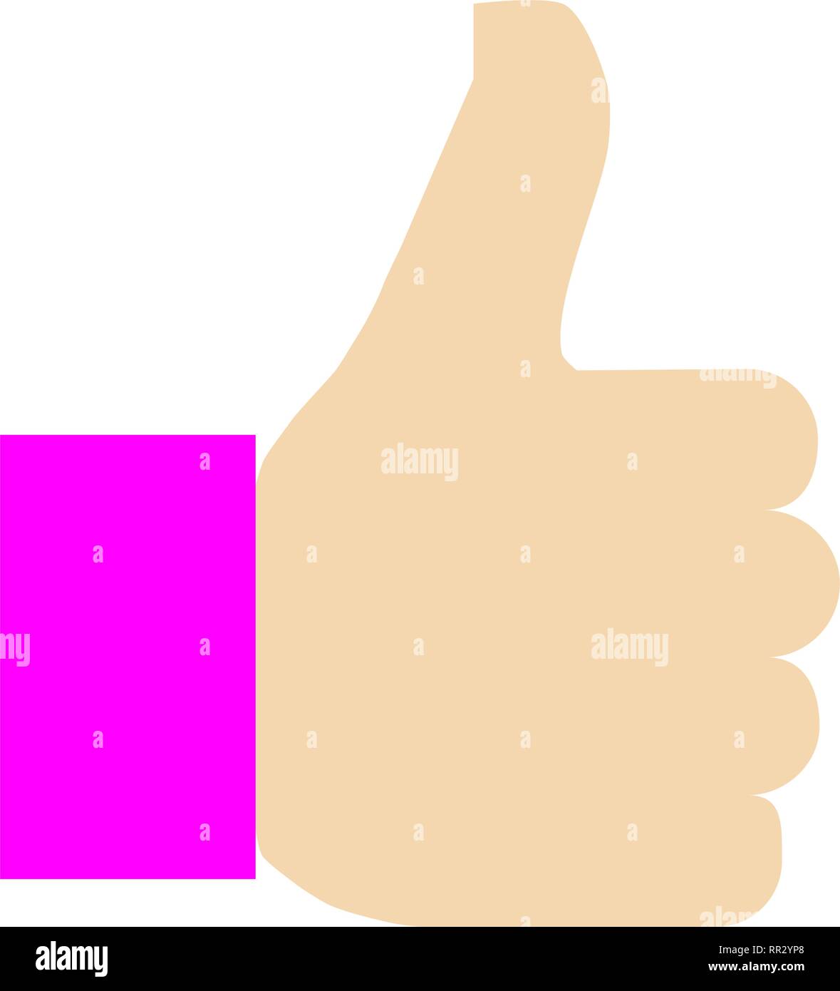 Like symbol icon - purple simple, isolated - vector illustration Stock ...