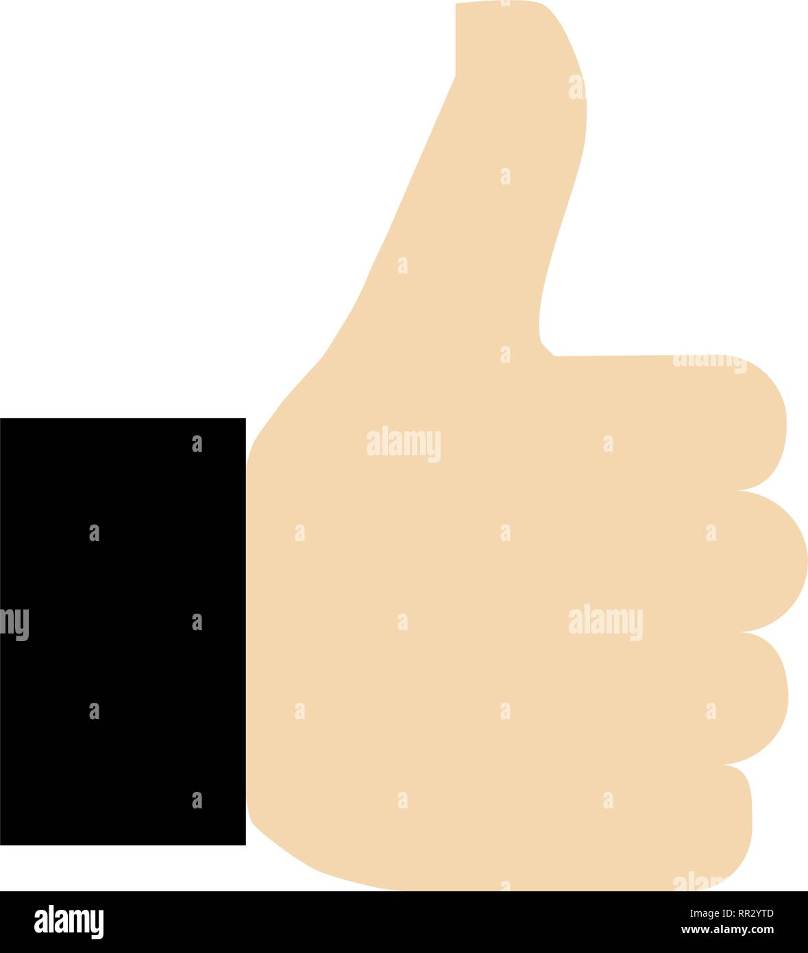 Like symbol icon - black simple, isolated - vector illustration Stock ...