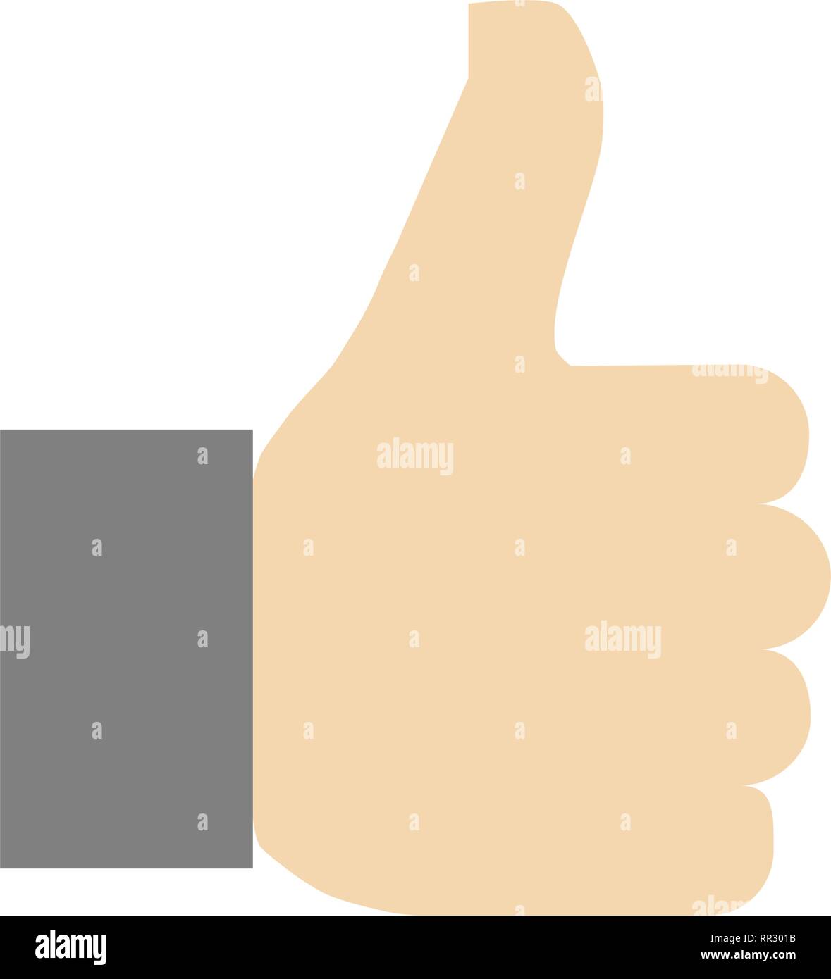 Like symbol icon - gray simple, isolated - vector illustration Stock ...