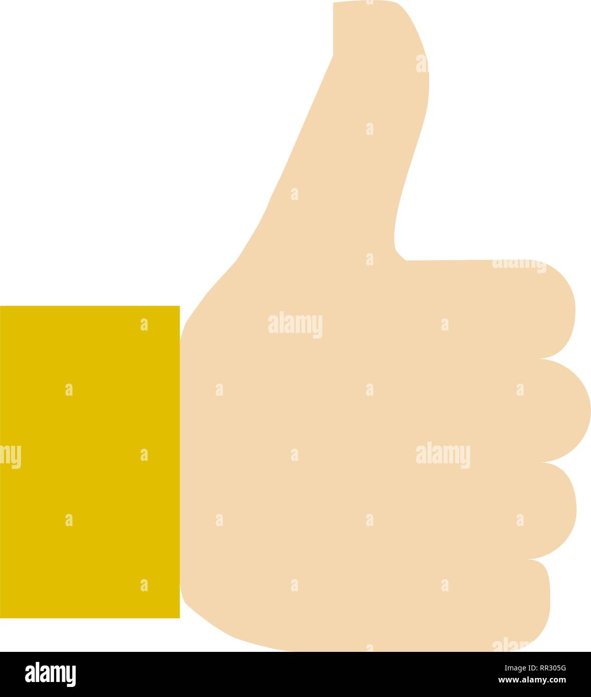 Like symbol icon - golden simple, isolated - vector illustration Stock ...