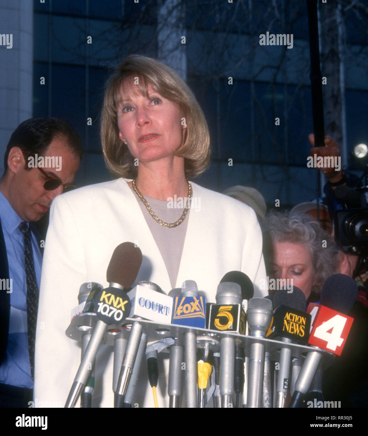 VAN NUYS, CA - JANUARY 28: Lyle Menendez's defense attorney Jill ...