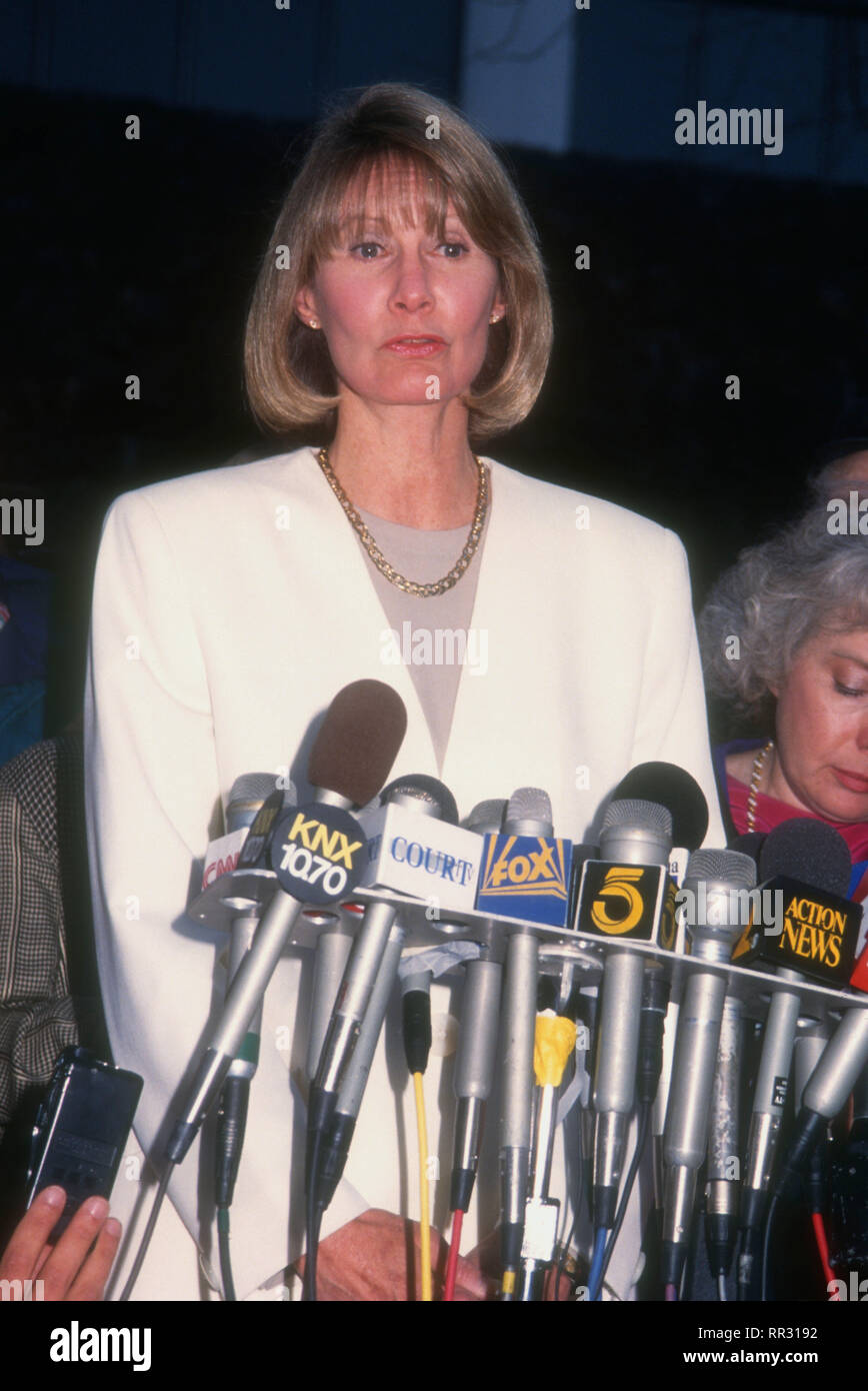 VAN NUYS, CA - JANUARY 28: Lyle Menendez's defense attorney Jill ...