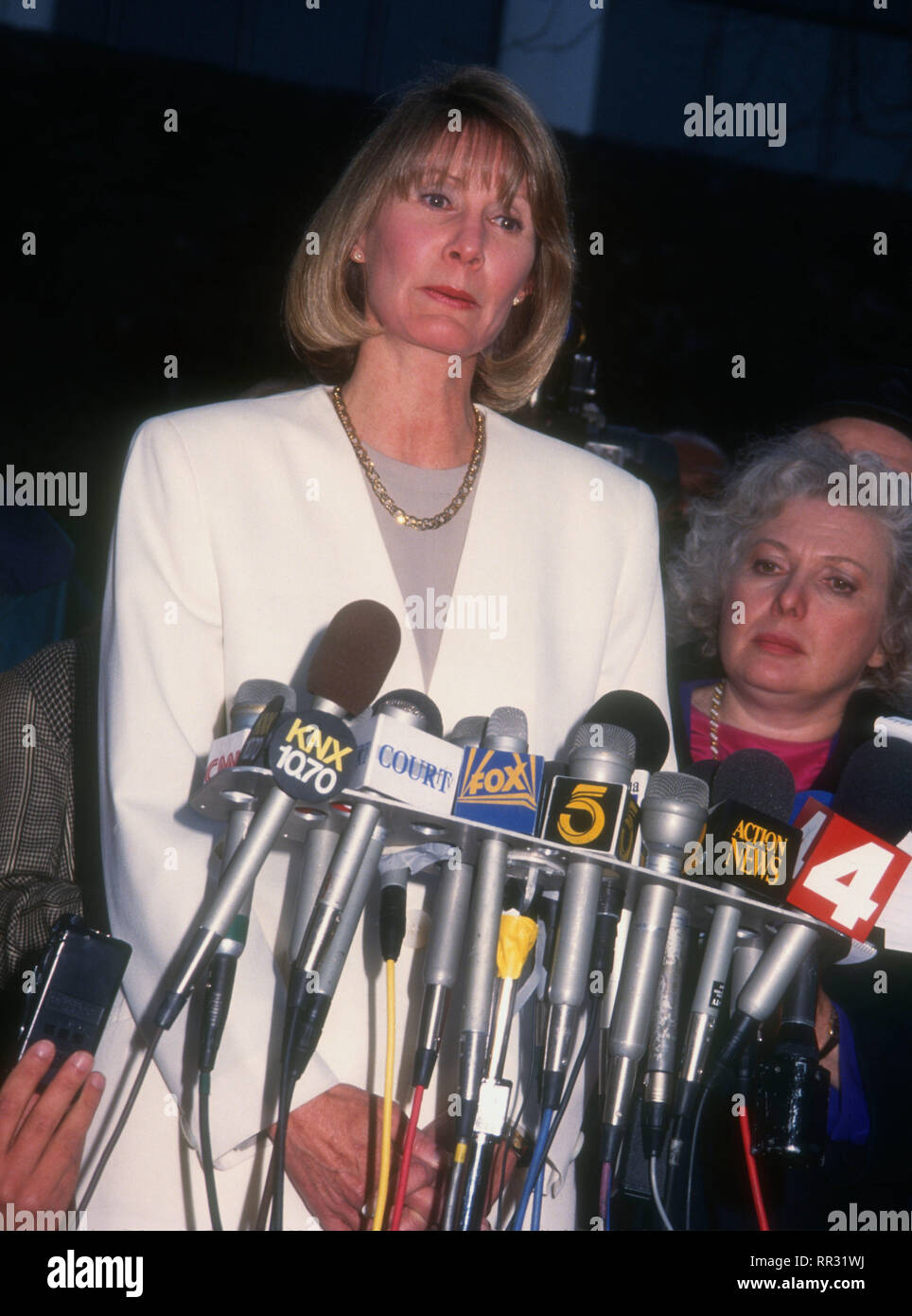 VAN NUYS, CA - JANUARY 28: Lyle Menendez's defense attorney Jill ...