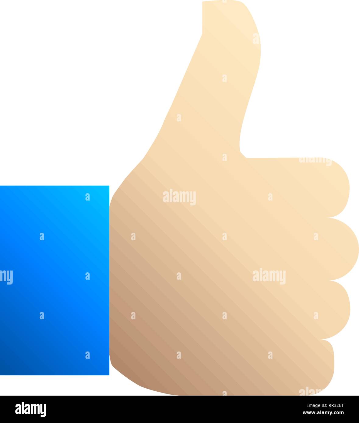 Hand skin blue Stock Vector Images - Alamy