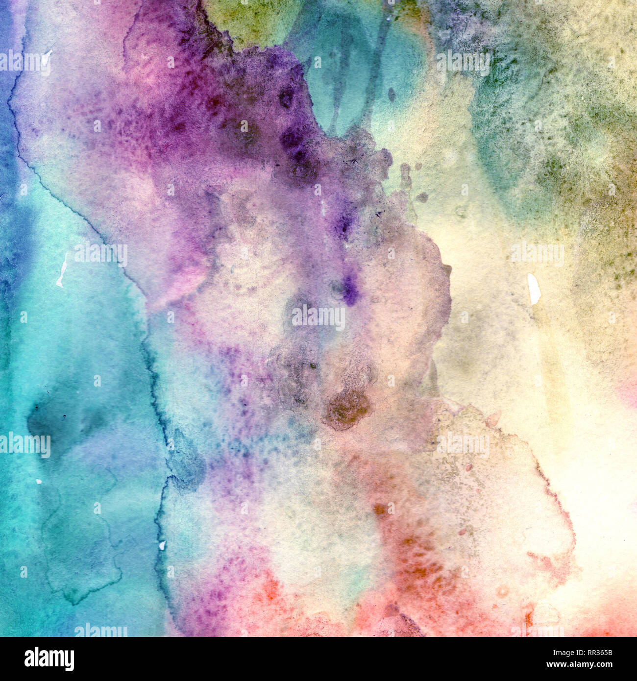 Abstract watercolor paper splash shapes isolated drawing. Illustration ...