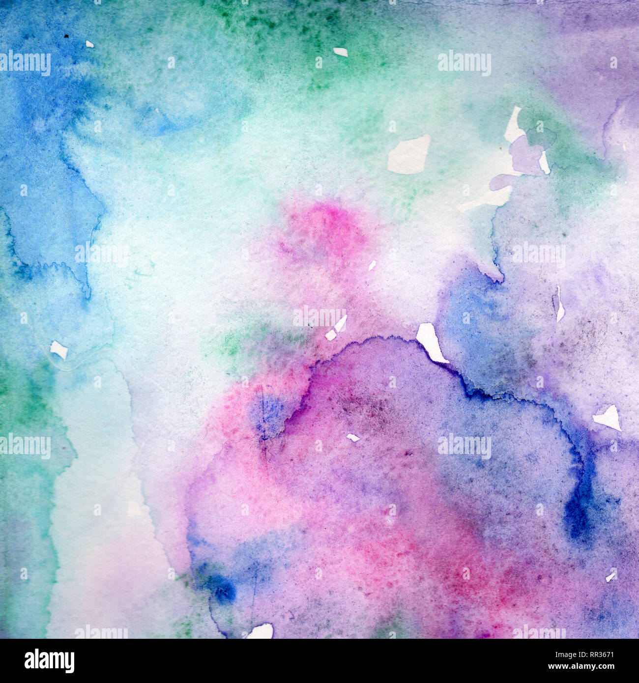 Abstract watercolor paper splash shapes isolated drawing. Illustration ...