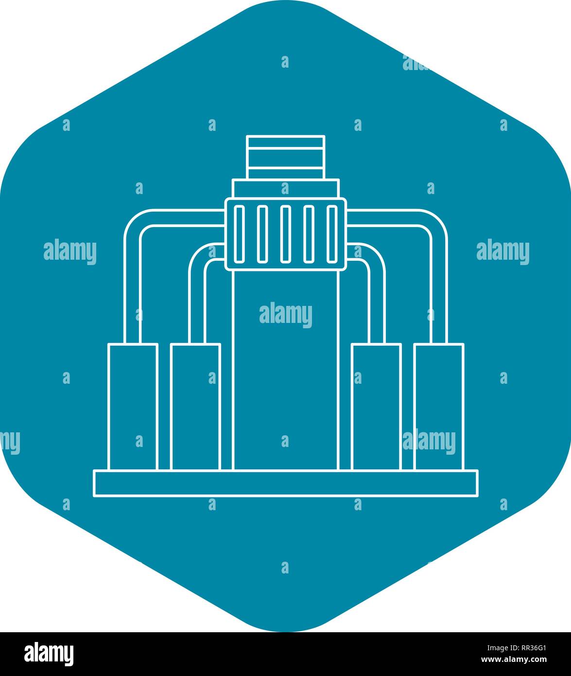 Oil refining icon, outline style Stock Vector Image & Art - Alamy