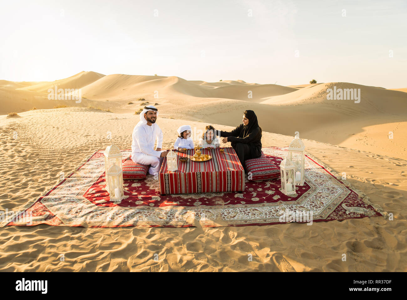 Barbecue family arab hi-res stock photography and images - Alamy