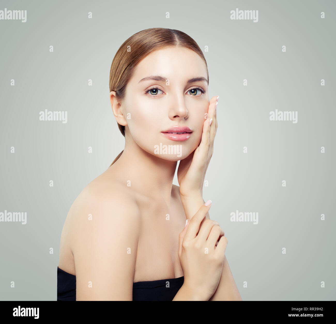 Female model beauty natural face hi-res stock photography and images ...