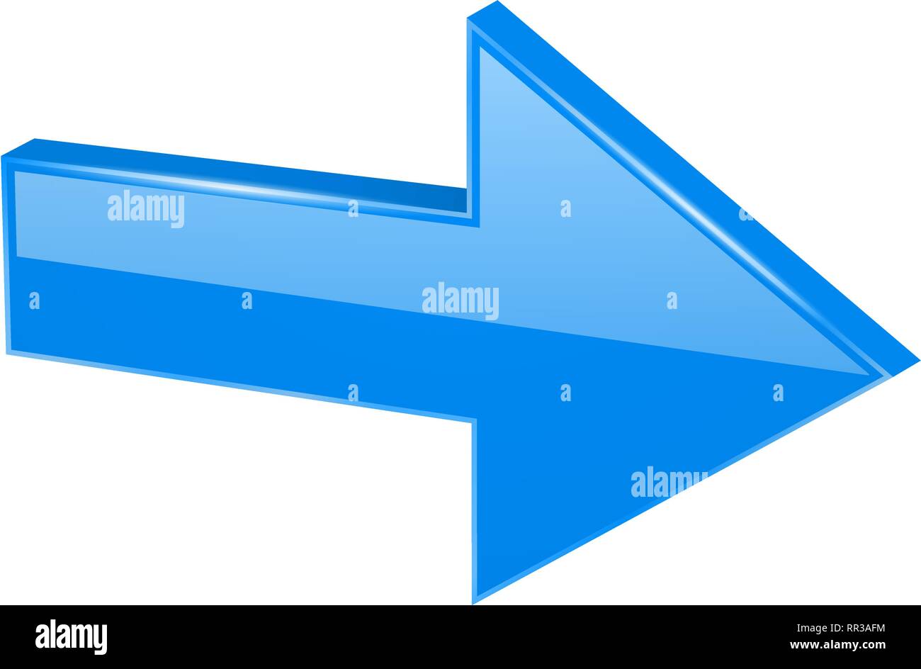 Blue arrow symbol Stock Vector Images - Alamy