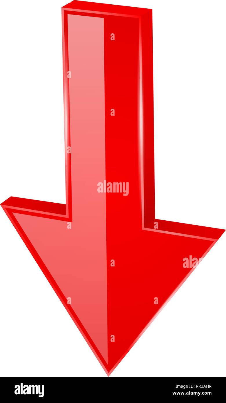 Down arrow symbol icon Stock Vector Images - Alamy