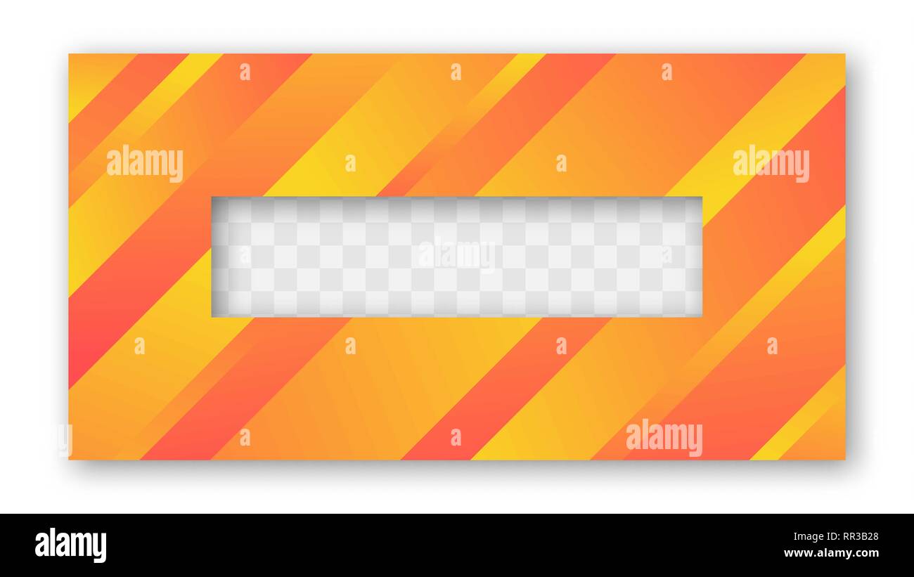 Colored Trendy Gradient Frame With Bland Shadows Isolated On White ...