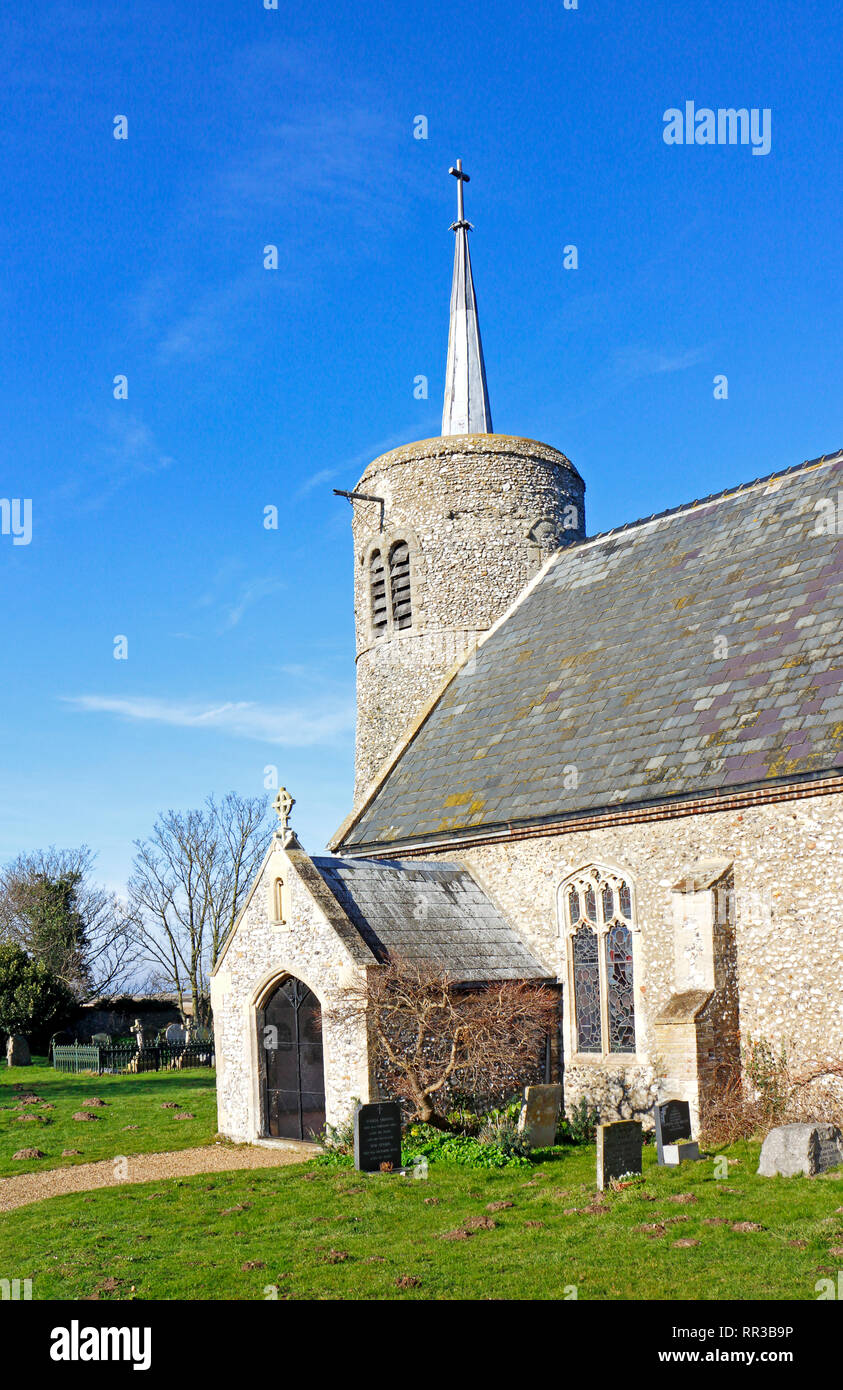 Round tower norman church hi-res stock photography and images - Alamy