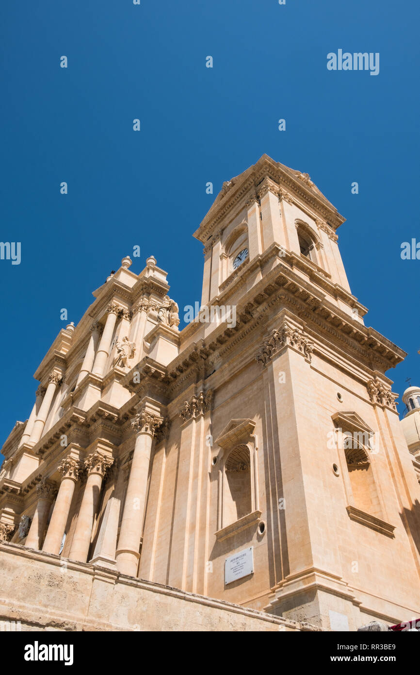 A glimpse of the late baroque architecture in Noto, Italy, realized in ...