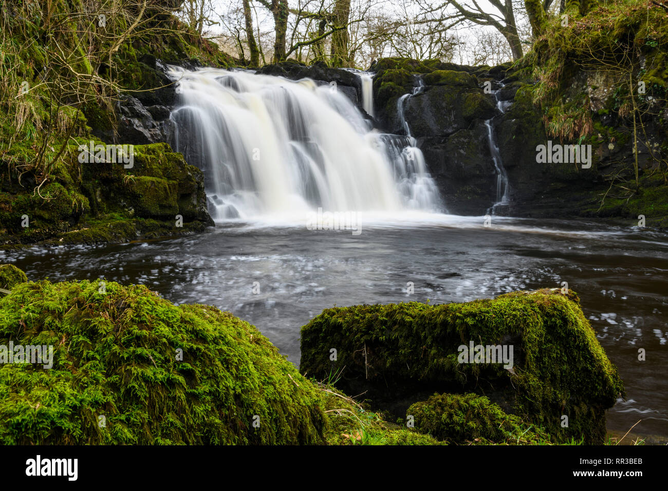 Covenanters waterfall, Holy Linn, Garple Burn, near St Johns Town of ...