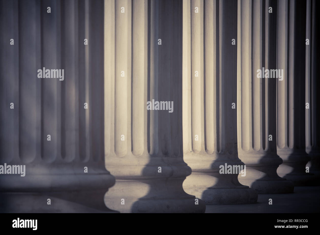 Close up shot of a row of columns Stock Photo - Alamy