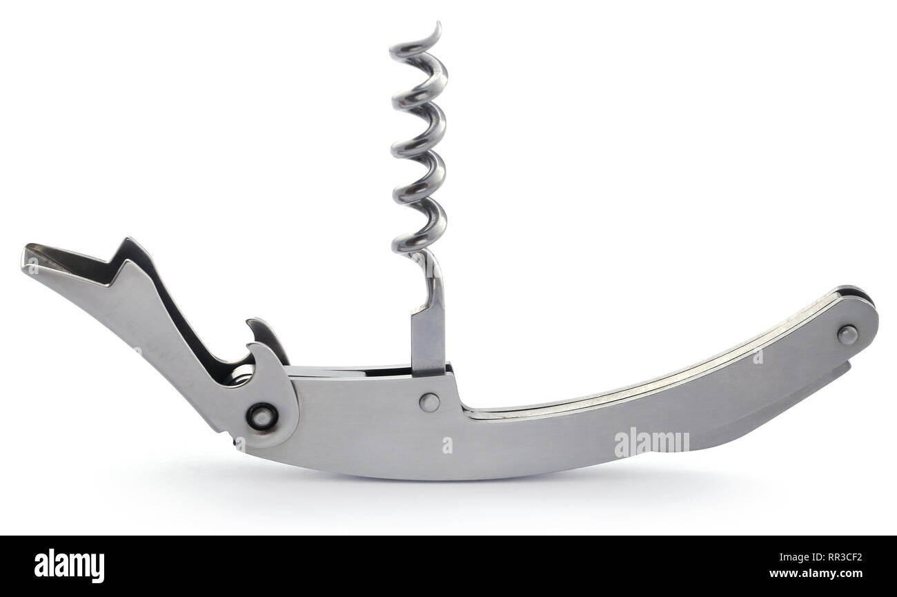 Corkscrew isolated over white background Stock Photo - Alamy