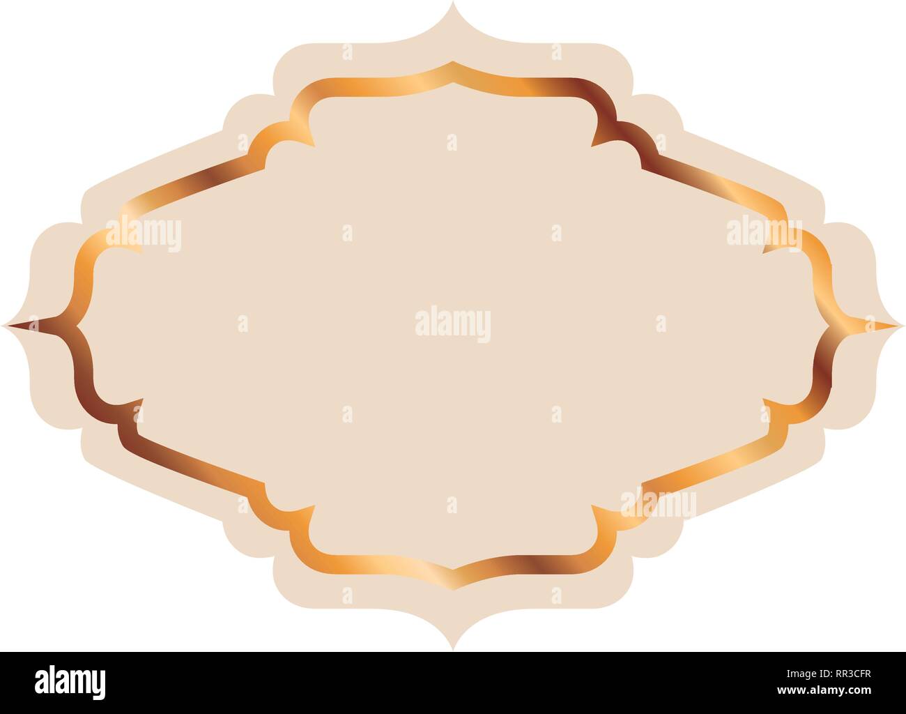 elegant frame golden isolated icon Stock Vector Image & Art - Alamy