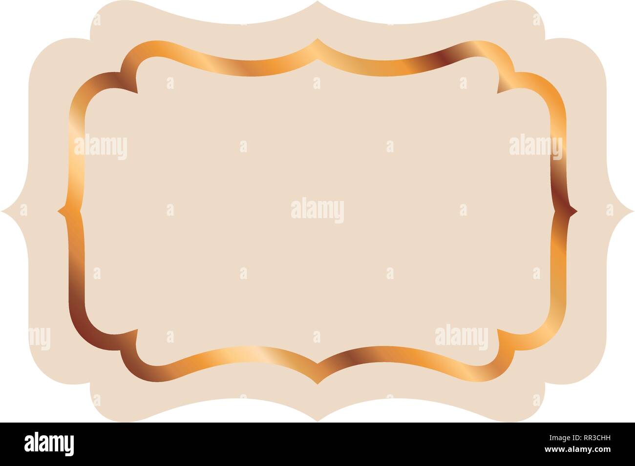 elegant frame golden isolated icon Stock Vector Image & Art - Alamy