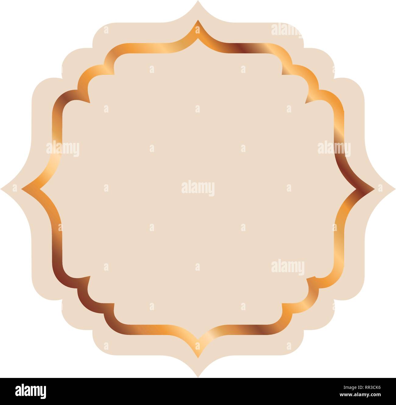 elegant frame golden isolated icon Stock Vector Image & Art - Alamy