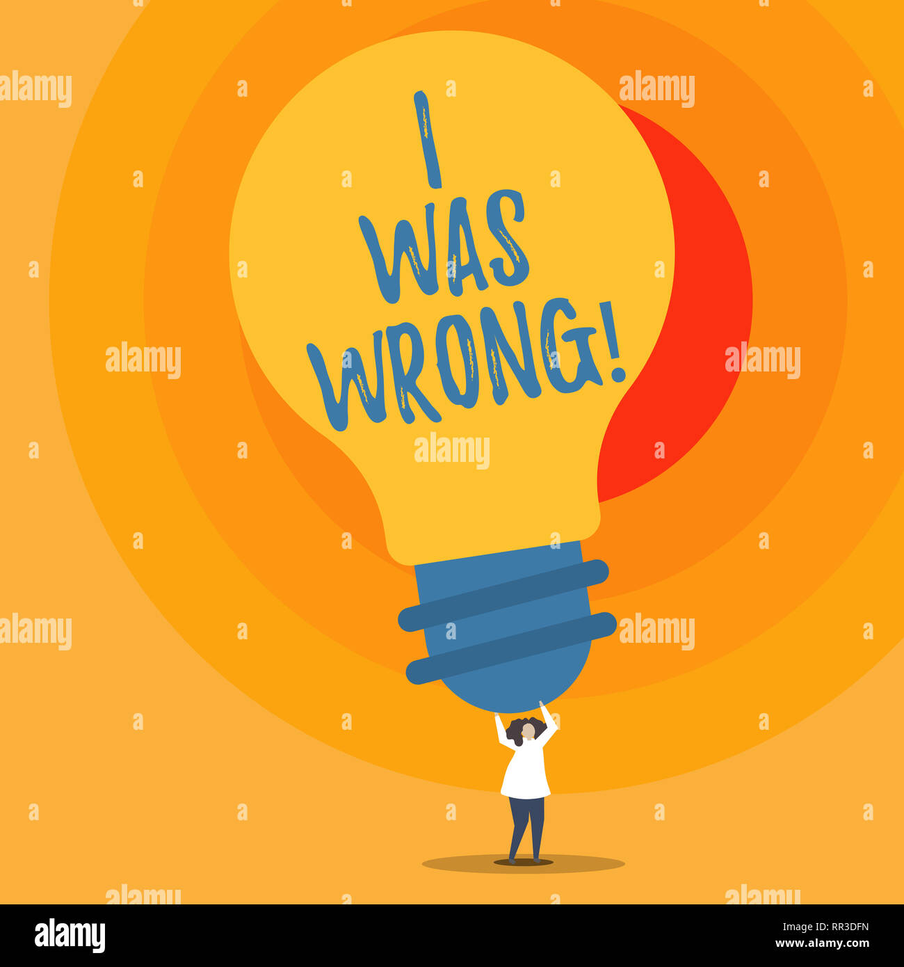 Writing note showing I Was Wrong. Business photo showcasing Acceptance ...