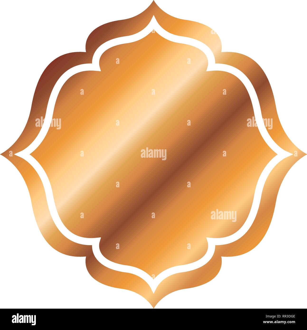 elegant frame golden isolated icon Stock Vector Image & Art - Alamy