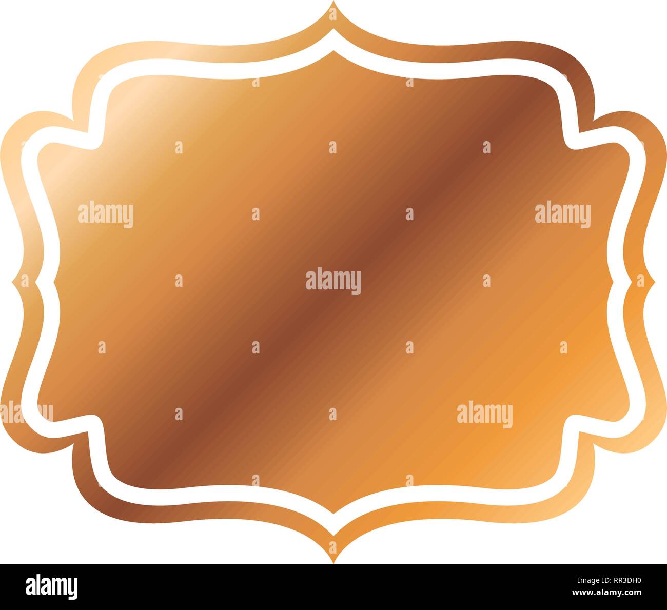 elegant frame golden isolated icon Stock Vector Image & Art - Alamy