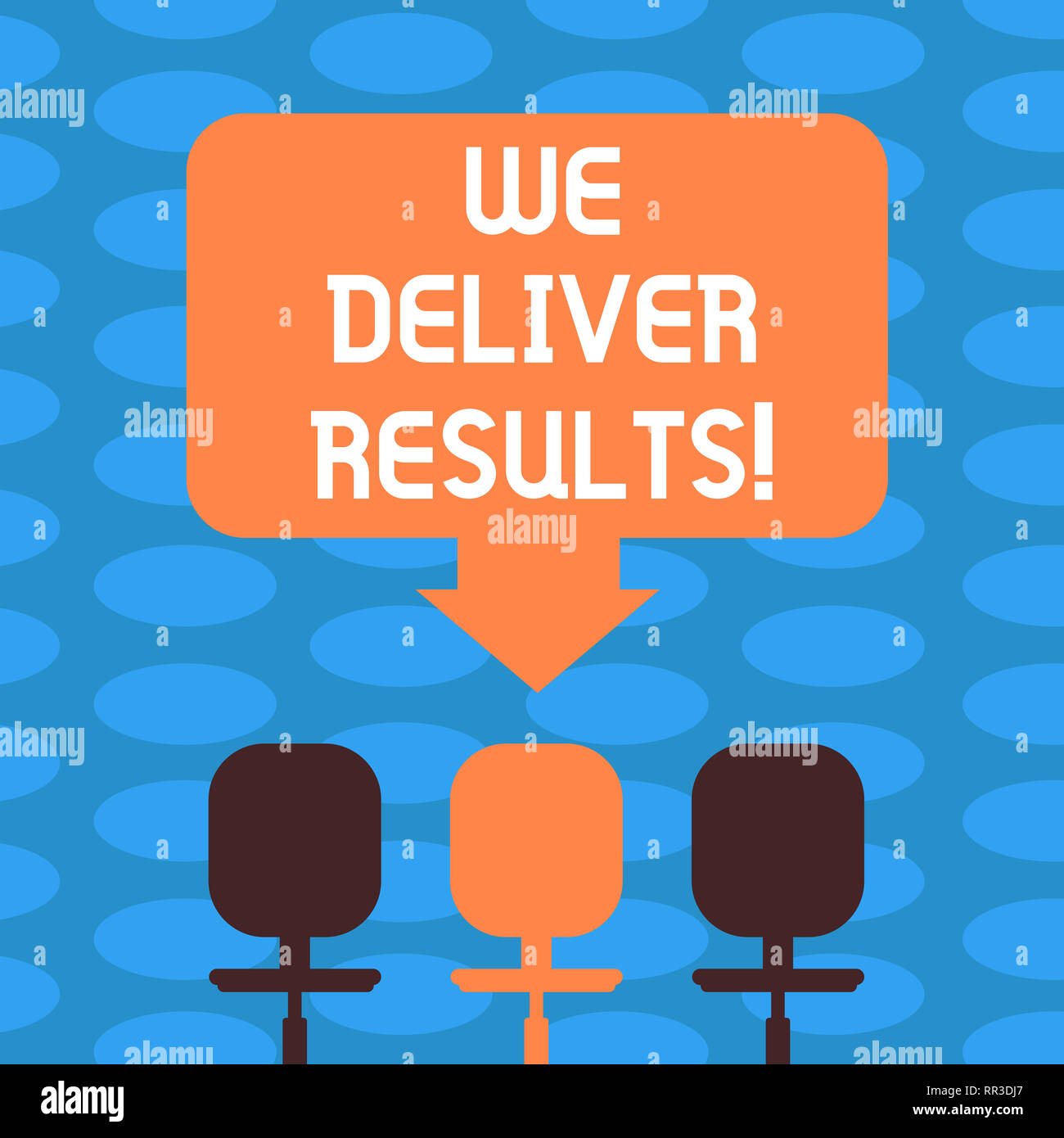 Word writing text We Deliver Results. Business concept for organization ...