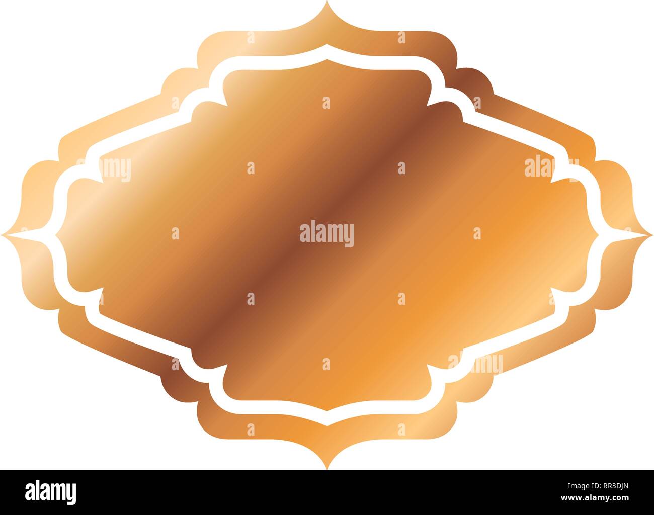 elegant frame golden isolated icon Stock Vector Image & Art - Alamy