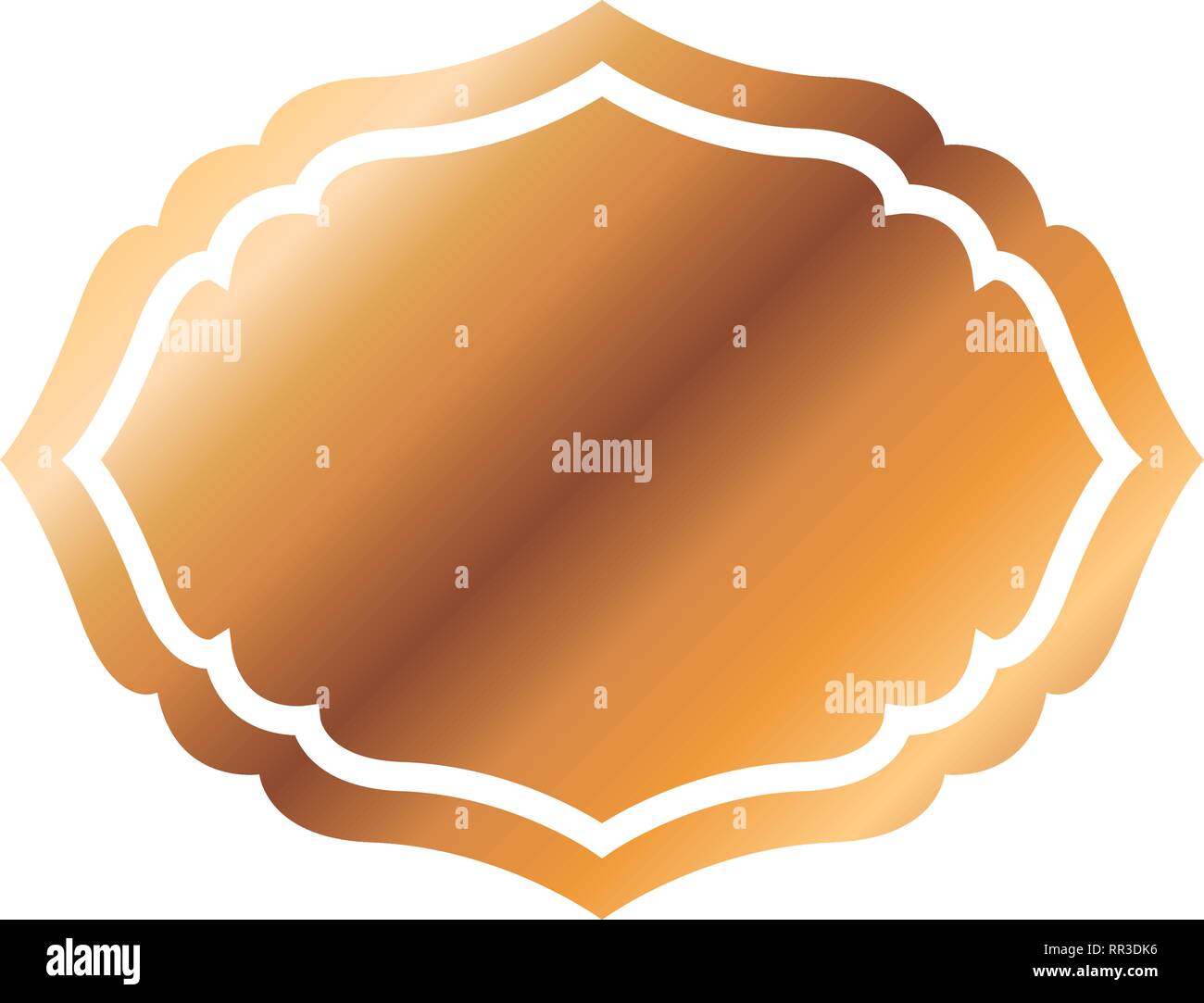 elegant frame golden isolated icon Stock Vector Image & Art - Alamy