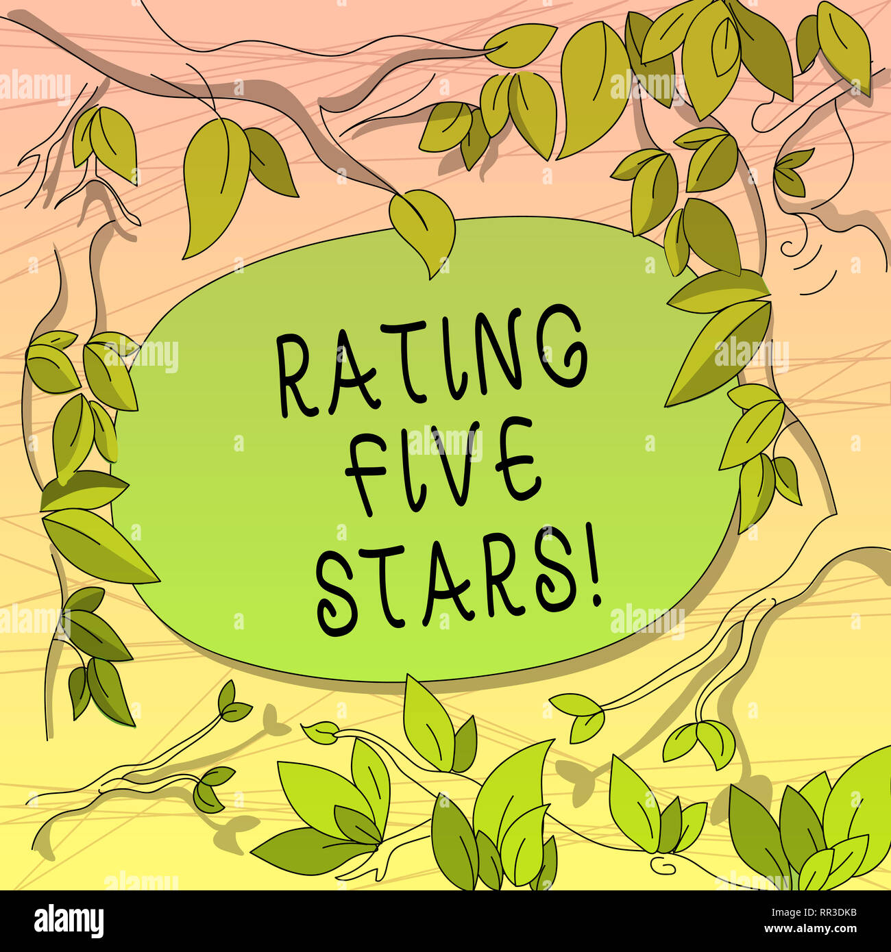 Conceptual hand writing showing Rating Five Stars. Business photo ...