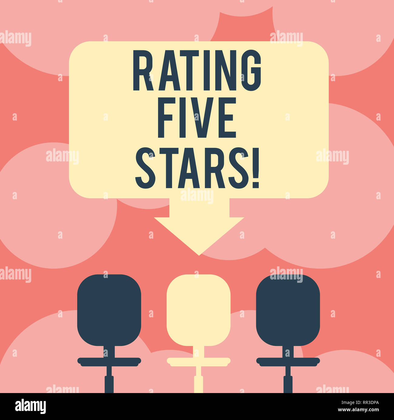 Writing note showing Rating Five Stars. Business photo showcasing ...