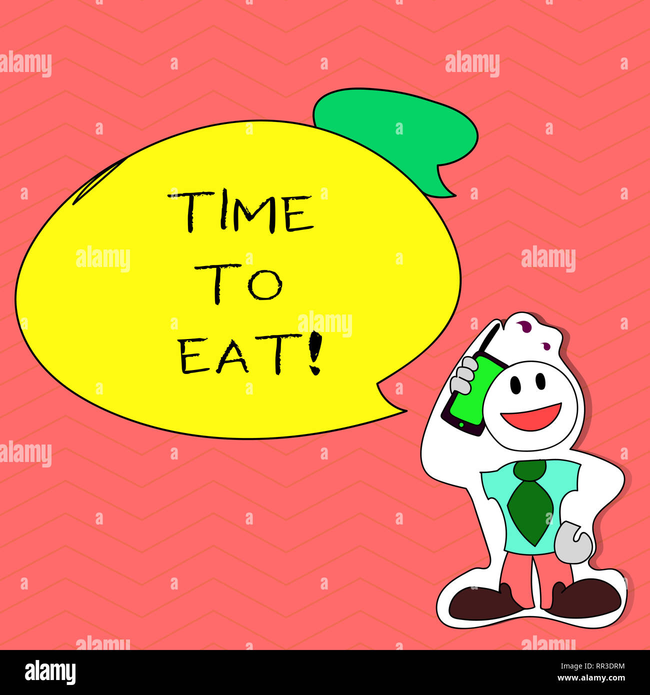 Writing note showing Time To Eat. Business photo showcasing Right ...